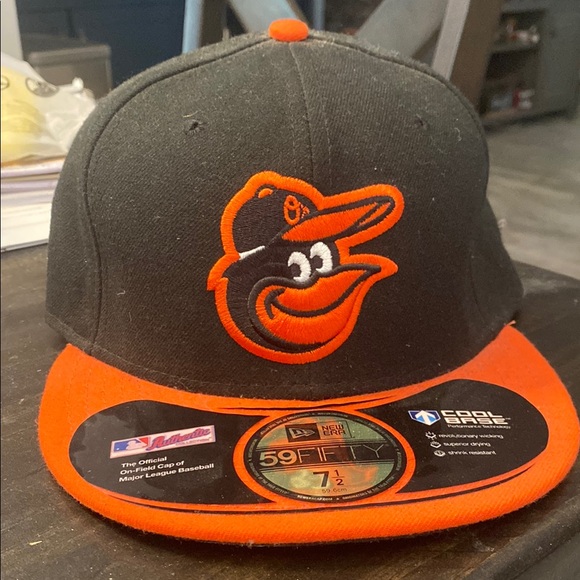 MLB | Accessories | Mlb Orioles Black Orange Fitted Baseball Cap | Poshmark